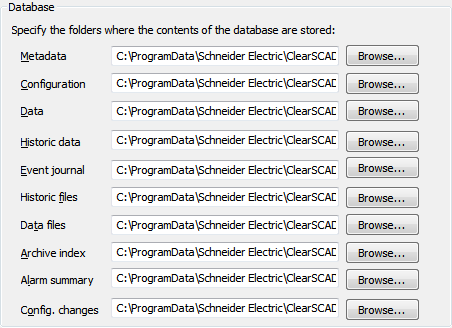 Server Administration Guide - Locations of the Database Folders